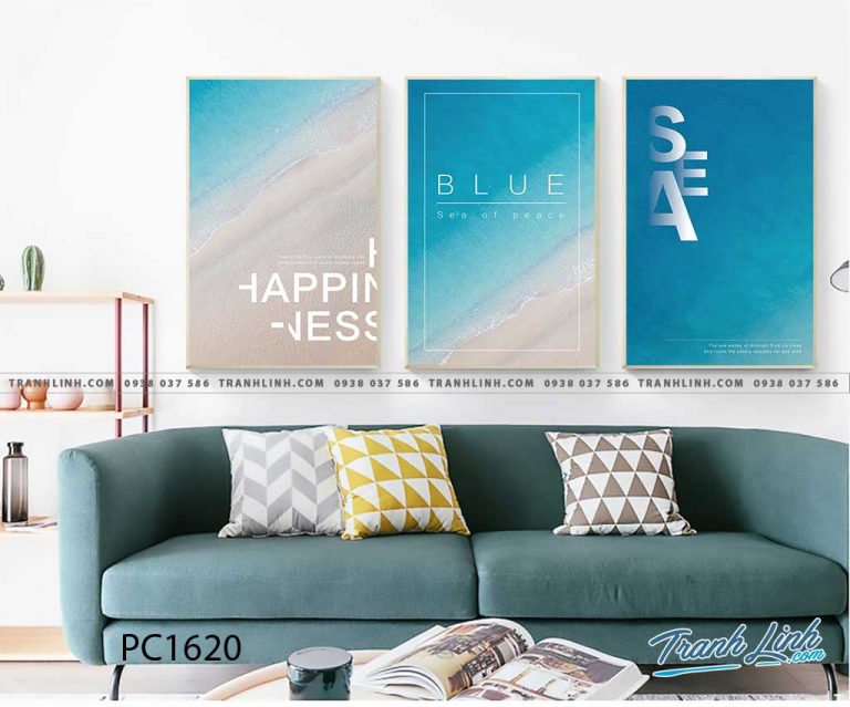 Bộ Tranh Canvas Phong Cảnh Biển đẹp - PC1620 - Tranh Linh