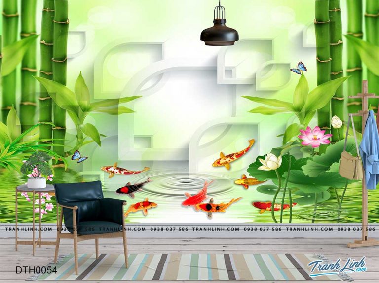 Tranh Dán Tường Hoa DTH0054 - Tranh Linh