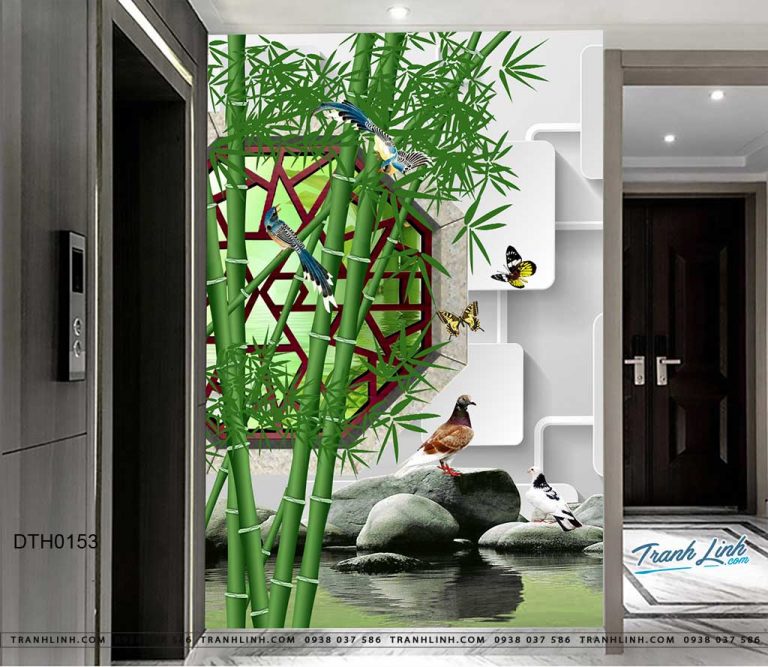 Tranh Dán Tường Hoa DTH0153 - Tranh Linh
