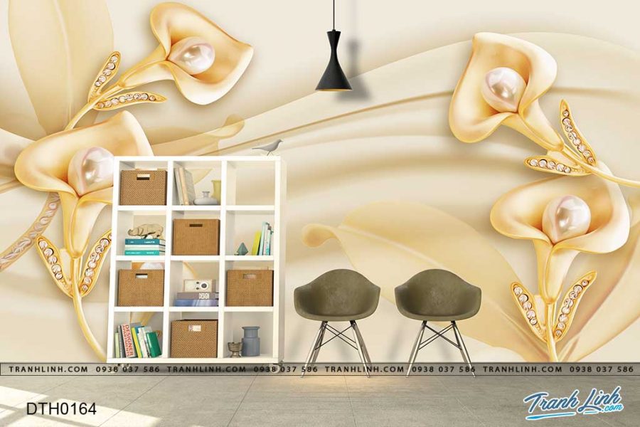Tranh Dán Tường Hoa DTH0164 - Tranh Linh