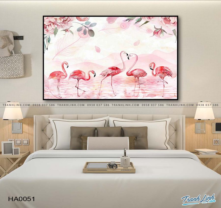 Tranh Canvas Hồng Hạc - HA0051 - Tranh Linh