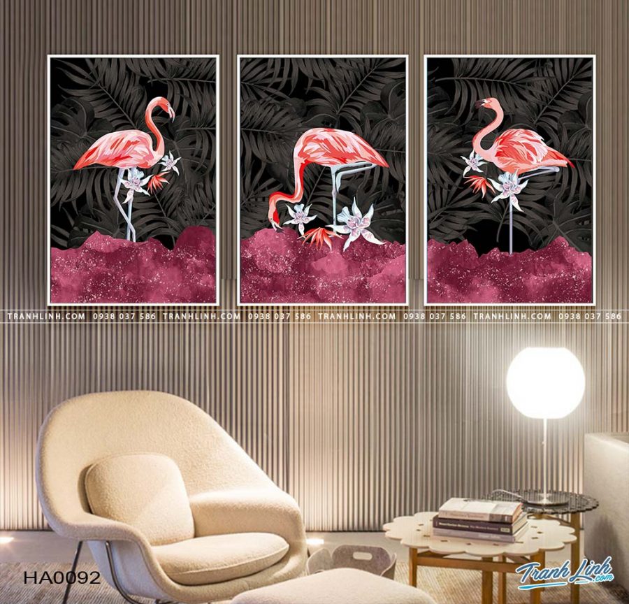 Bộ Tranh Canvas Hồng Hạc - HA0092 - Tranh Linh