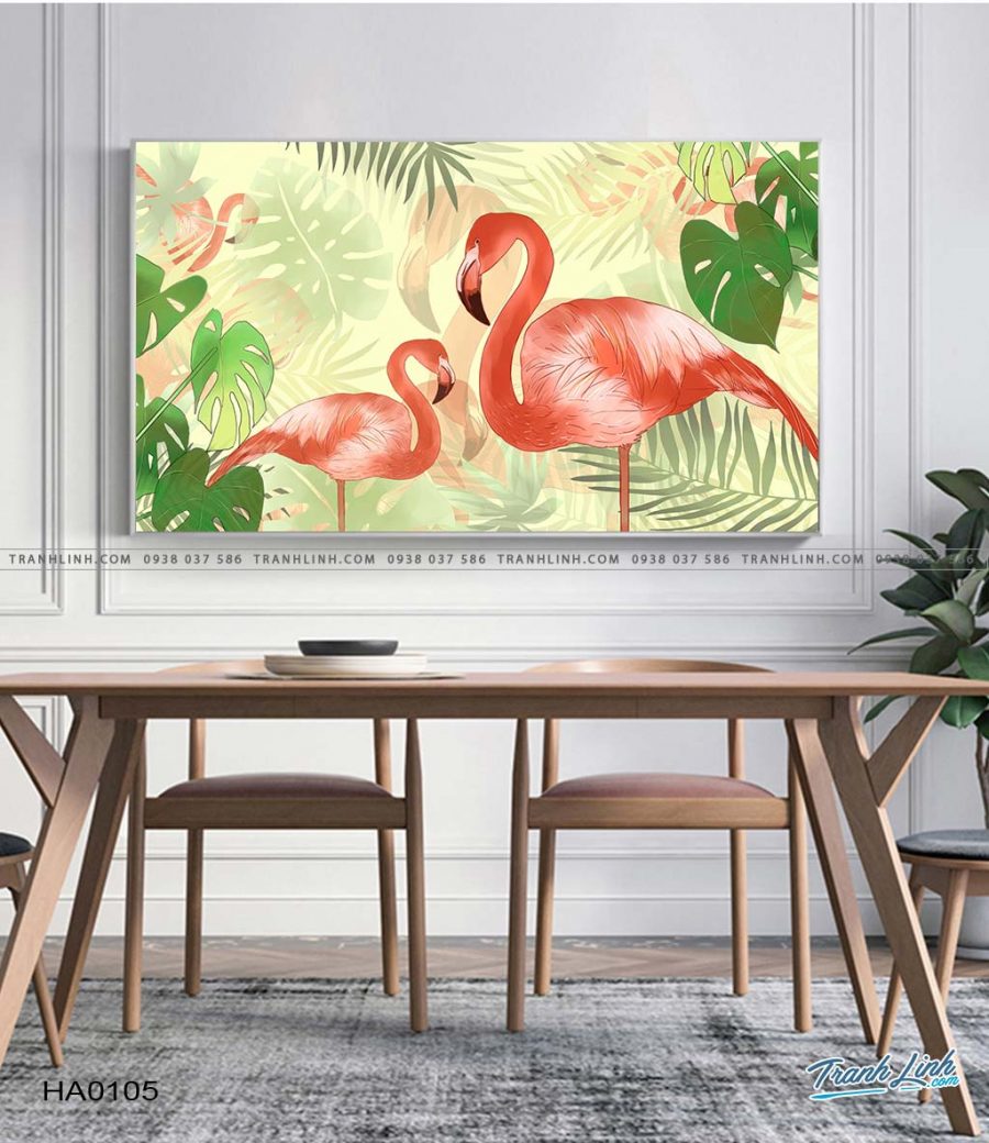 Tranh Canvas Hồng Hạc - HA0105 - Tranh Linh