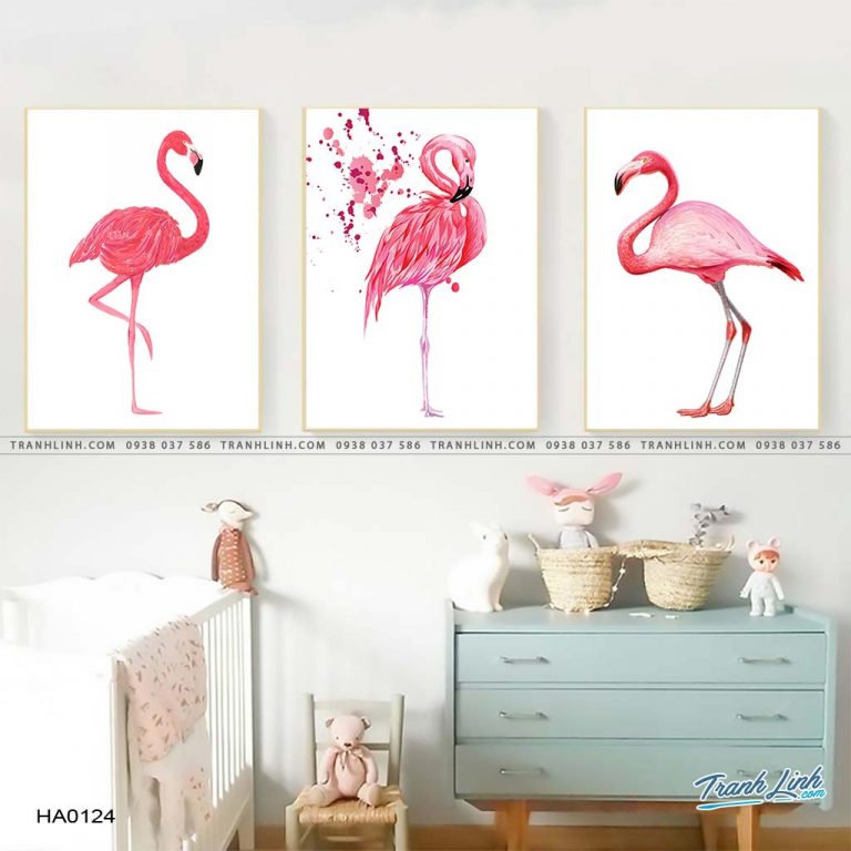 Bộ Tranh Canvas Hồng Hạc - HA0124 - Tranh Linh