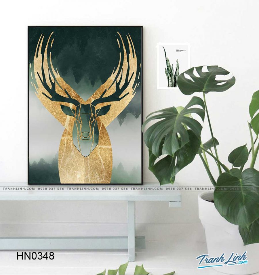Tranh Canvas Hươu Nai - HN0348 - Tranh Linh