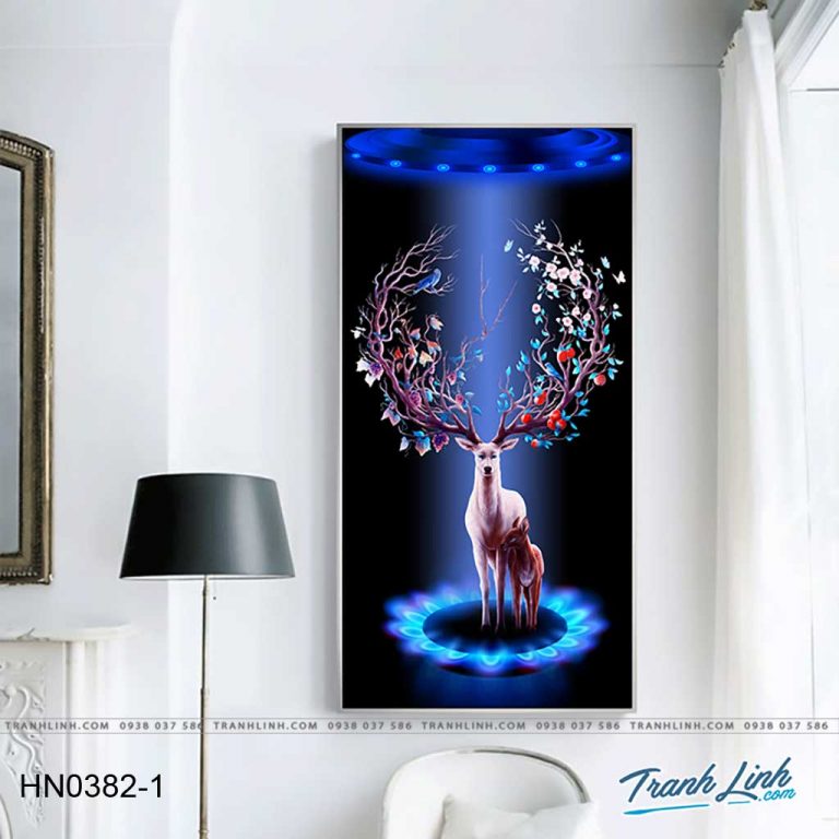 Tranh Canvas Hươu Nai - HN0382 - Tranh Linh